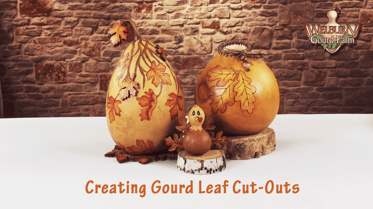 Creating a Gourd Leaf Cut-Out - Welburn Gourd Farm