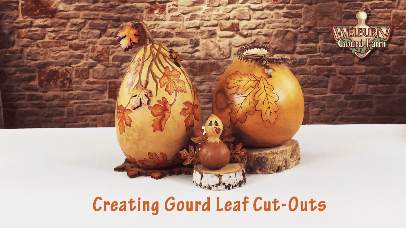 Creating a Gourd Leaf Cut-Out - Welburn Gourd Farm