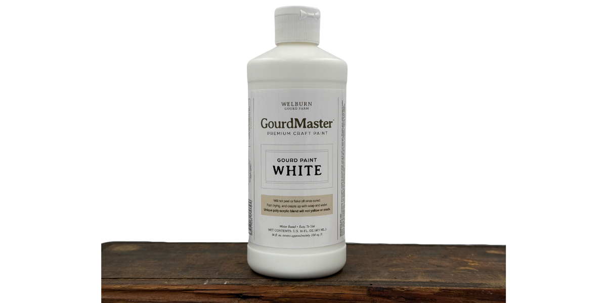 GourdMaster™ Black & White Gourd Paint - Opaque Coverage for Interior ...